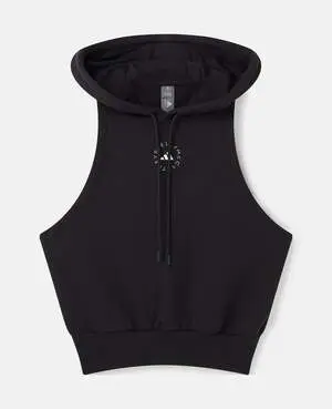 Stella McCartney Truecasuals Sportswear Sleeveless Hoodie - Black