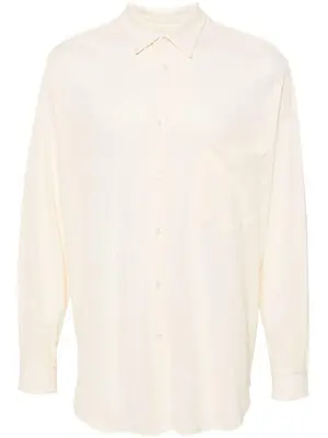 MAGLIANO Intimo Log-sleeve Ribbed Shirt - Neutrals
