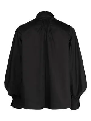 Shiatzy Chen Knotted-button Poplin Shirt