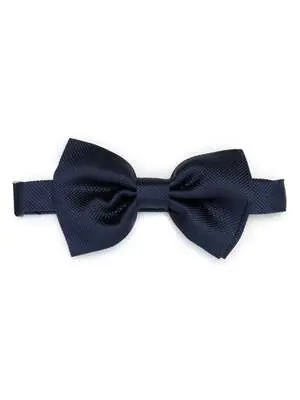 Tagliatore Jacquard Silk Bow Tie - Blue