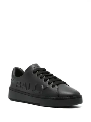 Bally Raise Leather Sneakers - Black