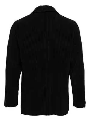 Issey Miyake Plissé-effect Single-breasted Blazer - Black