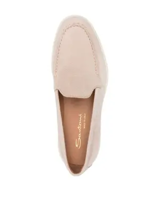 Santoni Slip-on Leather Loafers