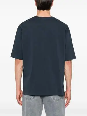 Maison Kitsuné Fox-motif Cotton T-shirt - Blue