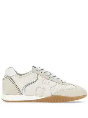 Hogan Olympia-z Nubuck Leather Sneakers - White