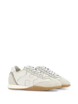 Hogan Olympia-z Nubuck Leather Sneakers - White