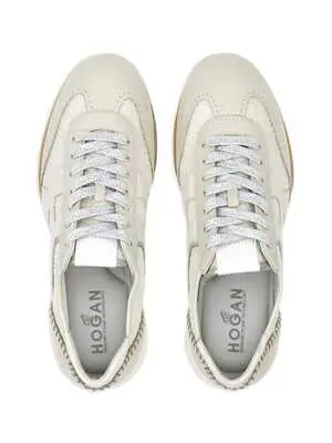 Hogan Olympia-z Nubuck Leather Sneakers - White