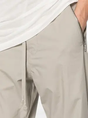 Rick Owens Tecuatl Drop-crotch Track Pants - Neutrals