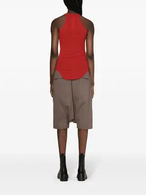 Rick Owens Racerback Fine-ribbed Tank Top