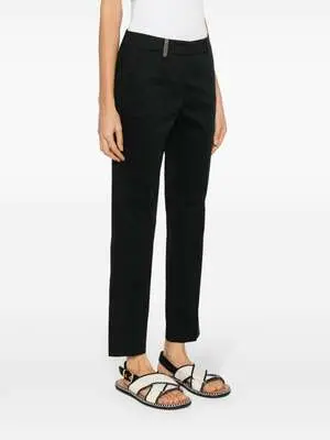 Peserico Cropped Slim-fit Trousers