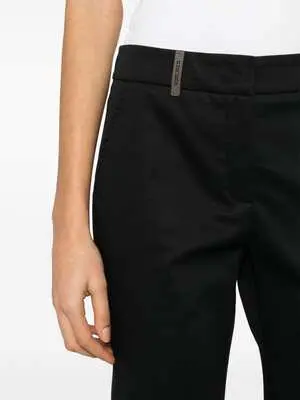 Peserico Cropped Slim-fit Trousers