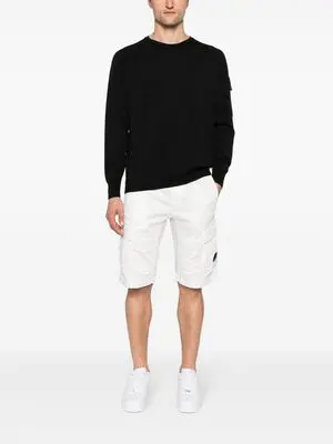 C.P. COMPANY Lens-detail Cargo Shorts - White