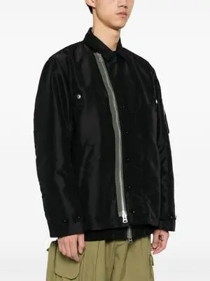 Sacai Contrasting-trim Layered Bomber Jacket