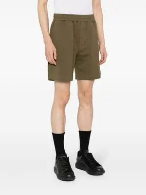 Helmut Lang Logo-print Cotton Shorts - Green