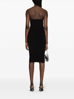 Coperni Ribbed-knit Bustier Dress
