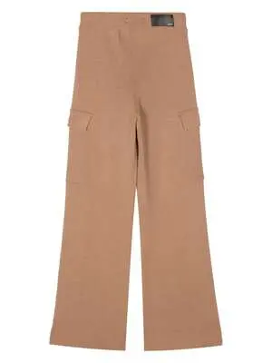 Amiri Logo-embroidered Ribbed Knit Trousers
