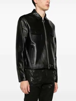 COURREGES Leather Trucker Jacket