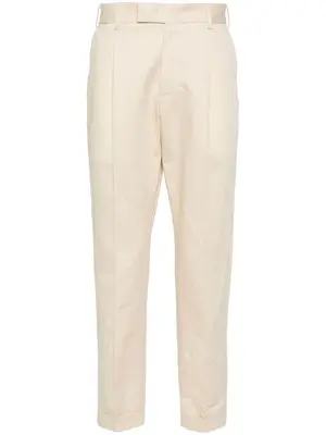 PT TORINO Feather-detail Trousers - Neutrals
