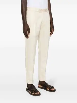 PT TORINO Feather-detail Trousers - Neutrals