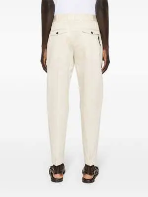 PT TORINO Feather-detail Trousers - Neutrals