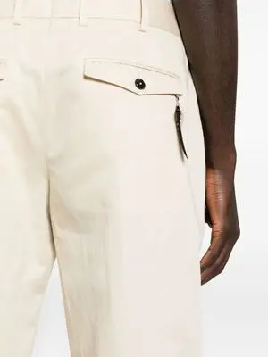 PT TORINO Feather-detail Trousers - Neutrals