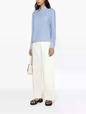 P.a.r.o.s.h Rear-tie Cotton Shirt - Blue