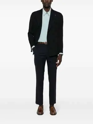 PT TORINO Slim-fit Cropped Trousers - Blue