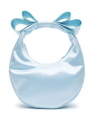 Mach & Mach Bow-detail Satin Tote Bag