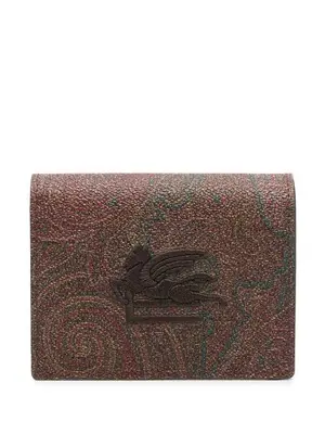 Etro Paisley-print Wallet - Brown
