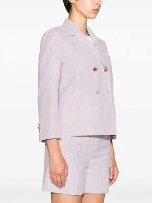 Thom Browne Striped Double-breasted Jacket
