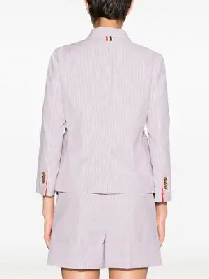 Thom Browne Striped Double-breasted Jacket