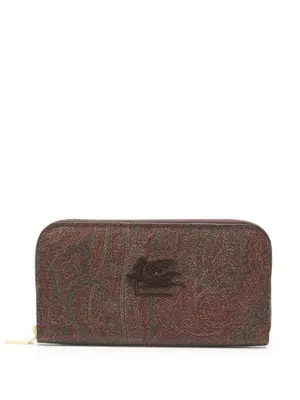 Etro Paisley-print Wallet - Brown