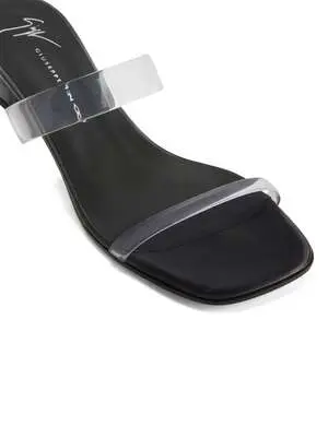 GIUSEPPE ZANOTTI Aude Plexi 45mm Mules