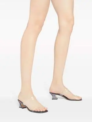 GIUSEPPE ZANOTTI Aude Plexi 45mm Mules