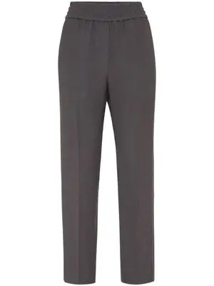 Brunello Cucinelli High-waist Cropped Trousers