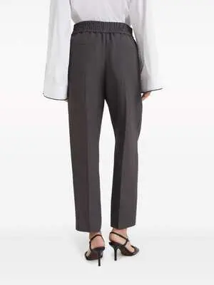 Brunello Cucinelli High-waist Cropped Trousers