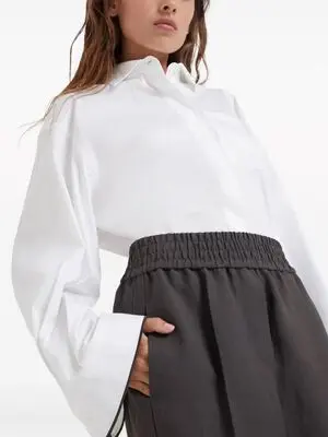 Brunello Cucinelli High-waist Cropped Trousers