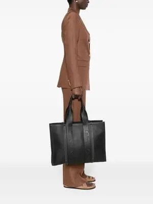 Chloé Large Woody Leather Tote Bag