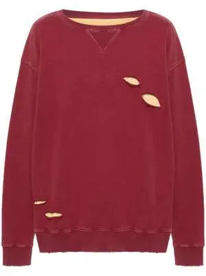 MAISON MARGIELA Distressed Layered Cotton Sweatshirt