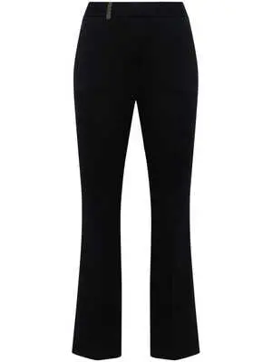 Peserico Ottoman Fine-ribbed Flared Trousers