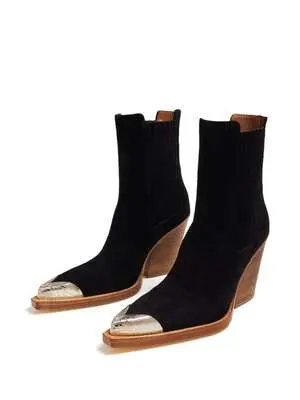 Paris Texas Dallas 100mm Boots - Black
