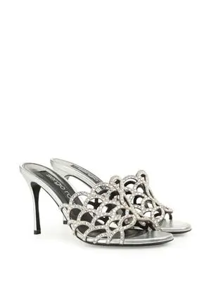 SERGIO ROSSI Sr Mermaid 90mm Leather Mules