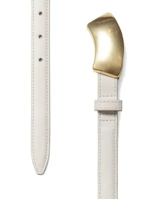 3.1 Phillip Lim Id Leather Belt - White