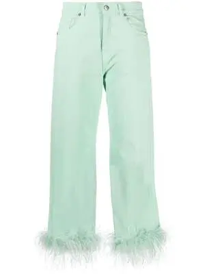 P.a.r.o.s.h Frill Jeans For Women