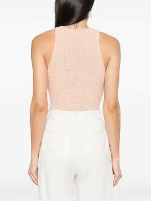 Fabiana Filippi Halterneck Bouclé-knit Bodysuit