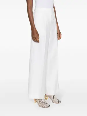 Fabiana Filippi High-waisted Wide-leg Trousers - White