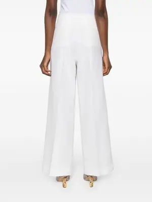 Fabiana Filippi High-waisted Wide-leg Trousers - White