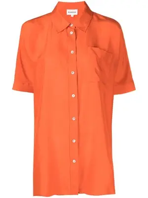 P.a.r.o.s.h Short Sleeve Silk Shirt