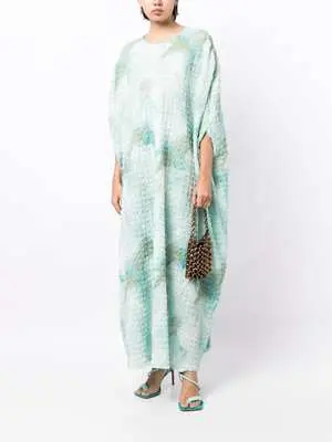 BAMBAH Jacquard Kaftan Dress - Green