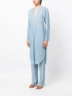 BAMBAH Plissé Trousers Set - Blue